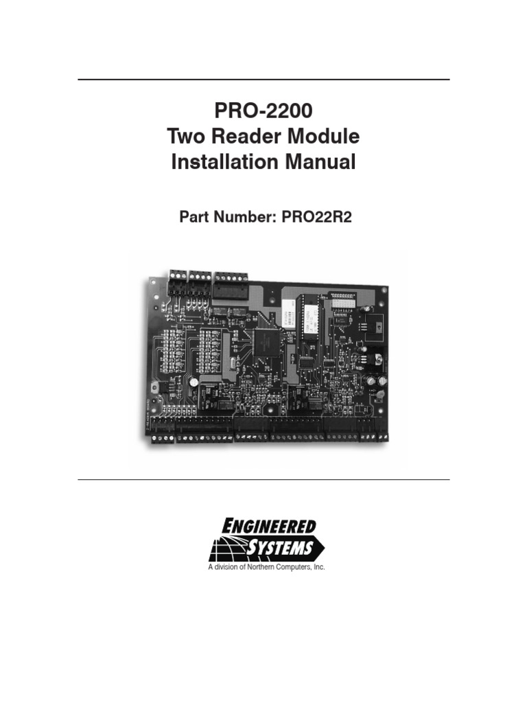 PRO-2200 Two Reader Module Guide | PDF | Relay | Power Supply