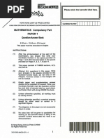 2026 Hong Kong DSE Math Paper 1 | PDF | Elementary Geometry | Mathematics
