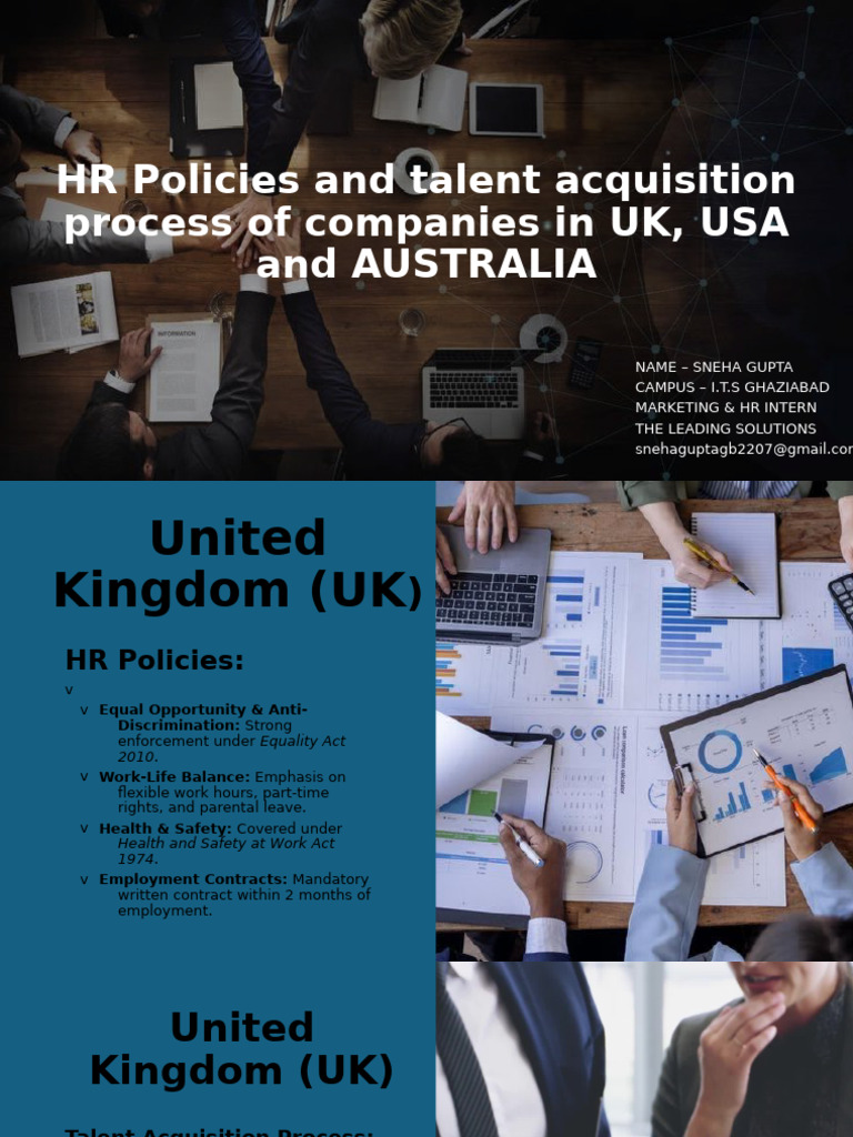 HR Policies and Talent Acquisition Process of Companies in UK, USA and ...