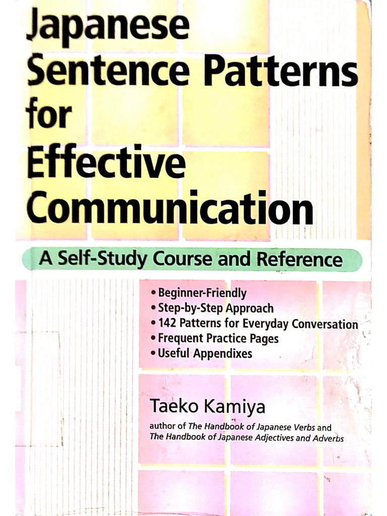 Japanese Sentence Patterns - (Z-Library) | PDF | Linguistic Typology ...