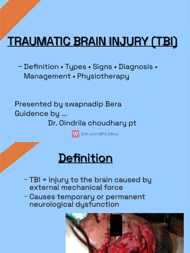 Traumatic Brain Injury (Tbi) Traumatic Brain Injury (Tbi) | PDF