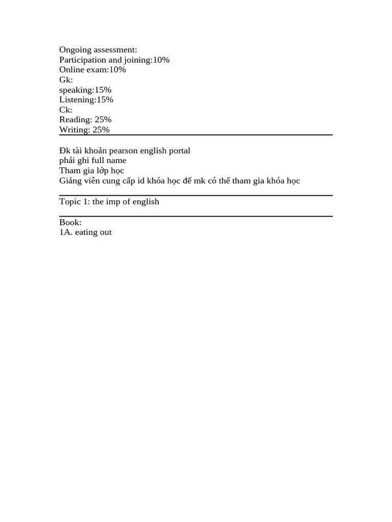 Ongoing Assessment | PDF