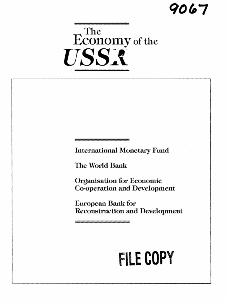 USSR Economic Reform Recommendations | PDF | Government Budget Balance ...