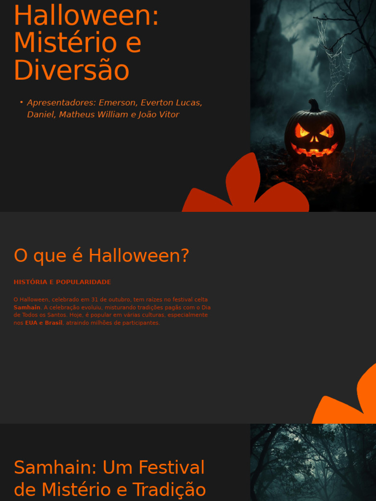 Apresentação - Halloween Mistério e Diversão_20251012_195601_0000 | PDF ...