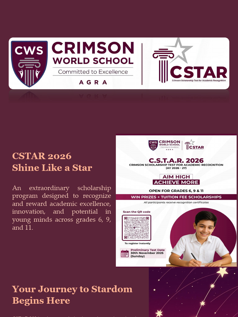 CSTAR 2026 Scholarship Program Guide | PDF | Leadership | Creativity
