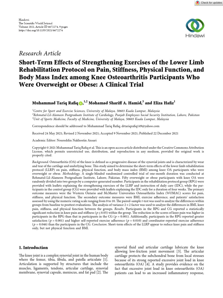 Research Article: Muhammad Tariq Rafiq, Mohamad Shariff A. Hamid, and ...