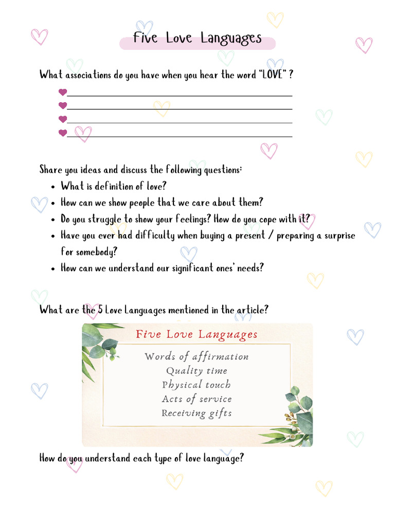 Five Love Languages | PDF