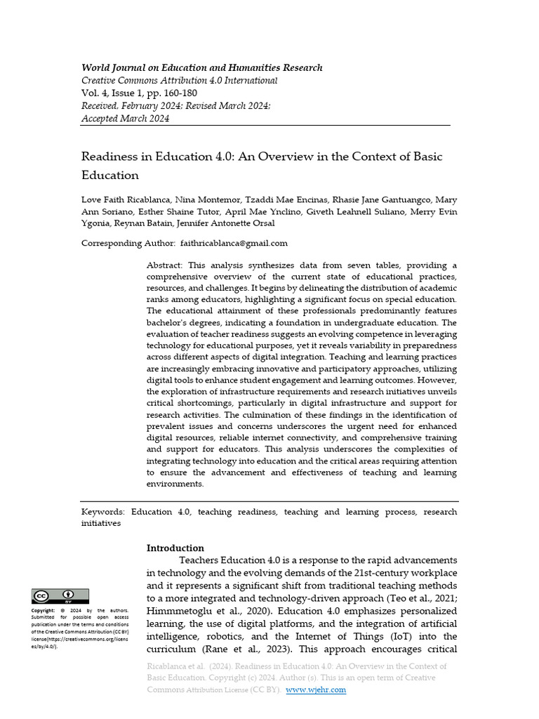 readiness-in-education-4-0-an-overview-in-the-context-of-basic-education | PDF | Educational ...