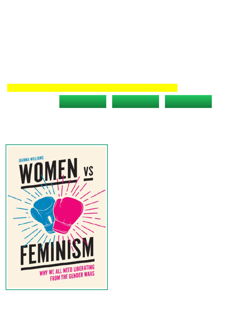 (Ebook) Women vs feminism why we all need liberating from the gender ...