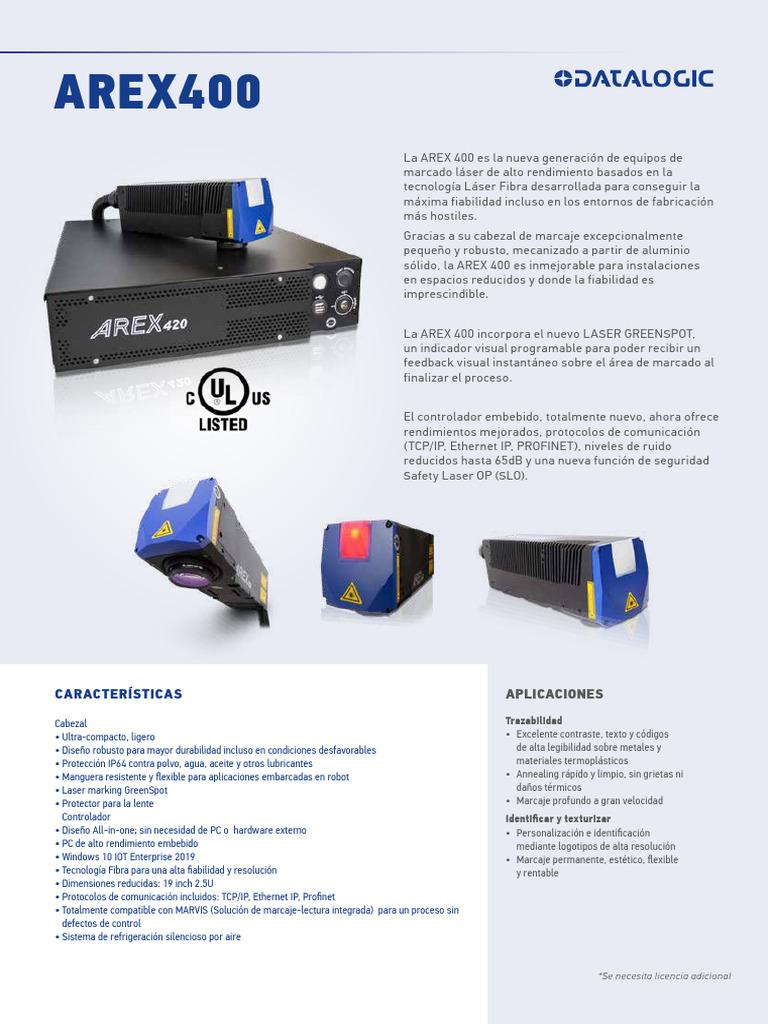 Marcado Láser AREX 400: Alta Fiabilidad | PDF | Windows 10 | Protocolos ...