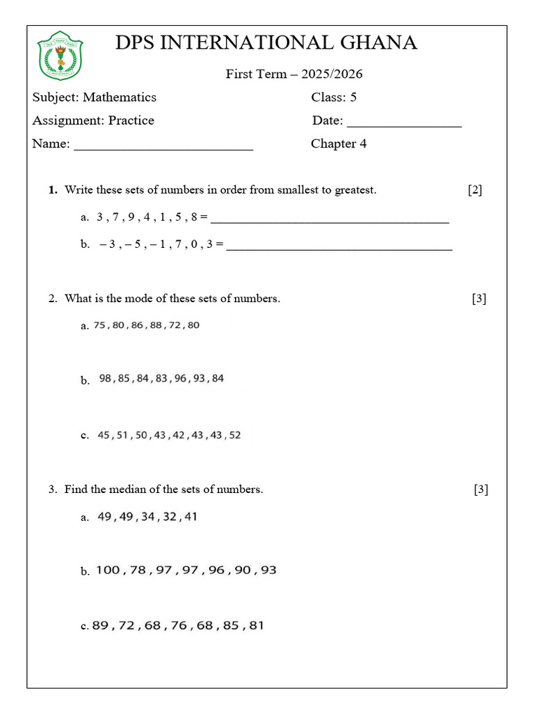 Grade 5 HW | PDF