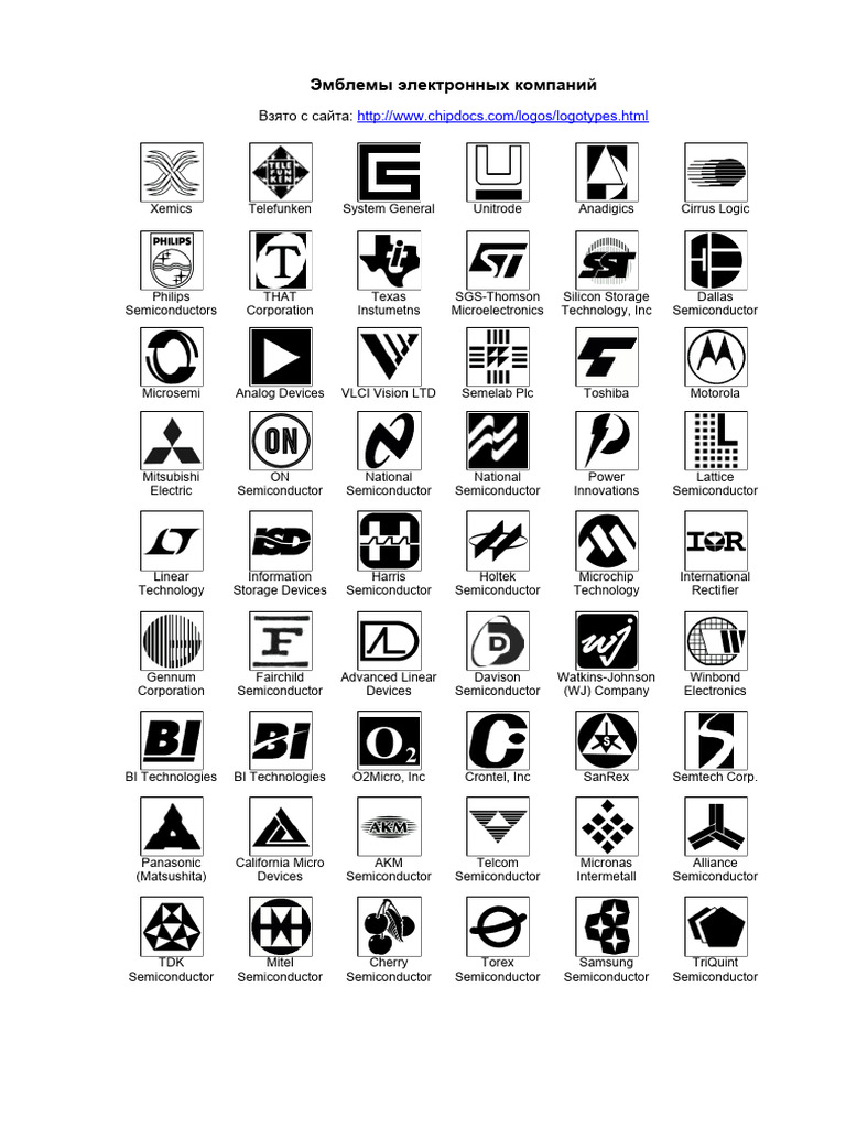 IC Logos 00 | PDF | Semiconductors | Semiconductor Device Fabrication