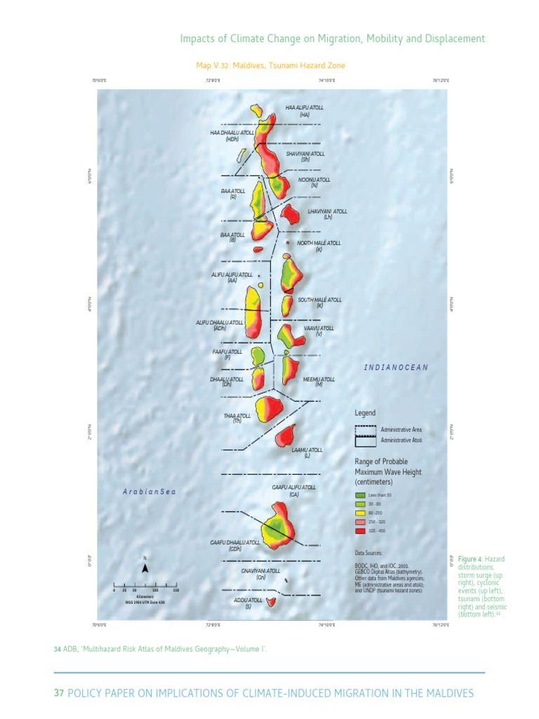 Maldives Tsunami Map | PDF | Flood | Natural Disasters