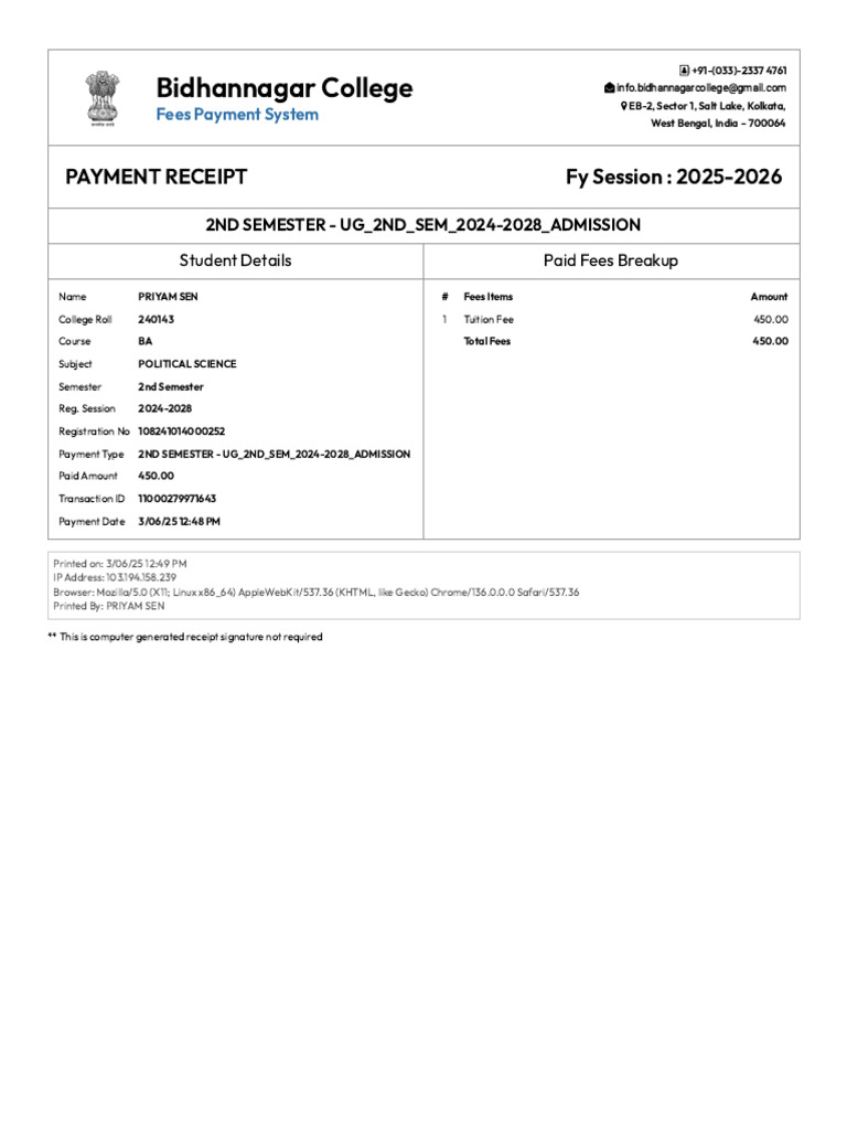2nd Semester - 2nd Semester - Ug - 2nd - Sem - 2024-2028 - Admission | PDF