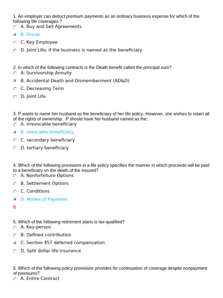 Life Insurance Policy Provisions Explained | PDF | Insurance | Life ...
