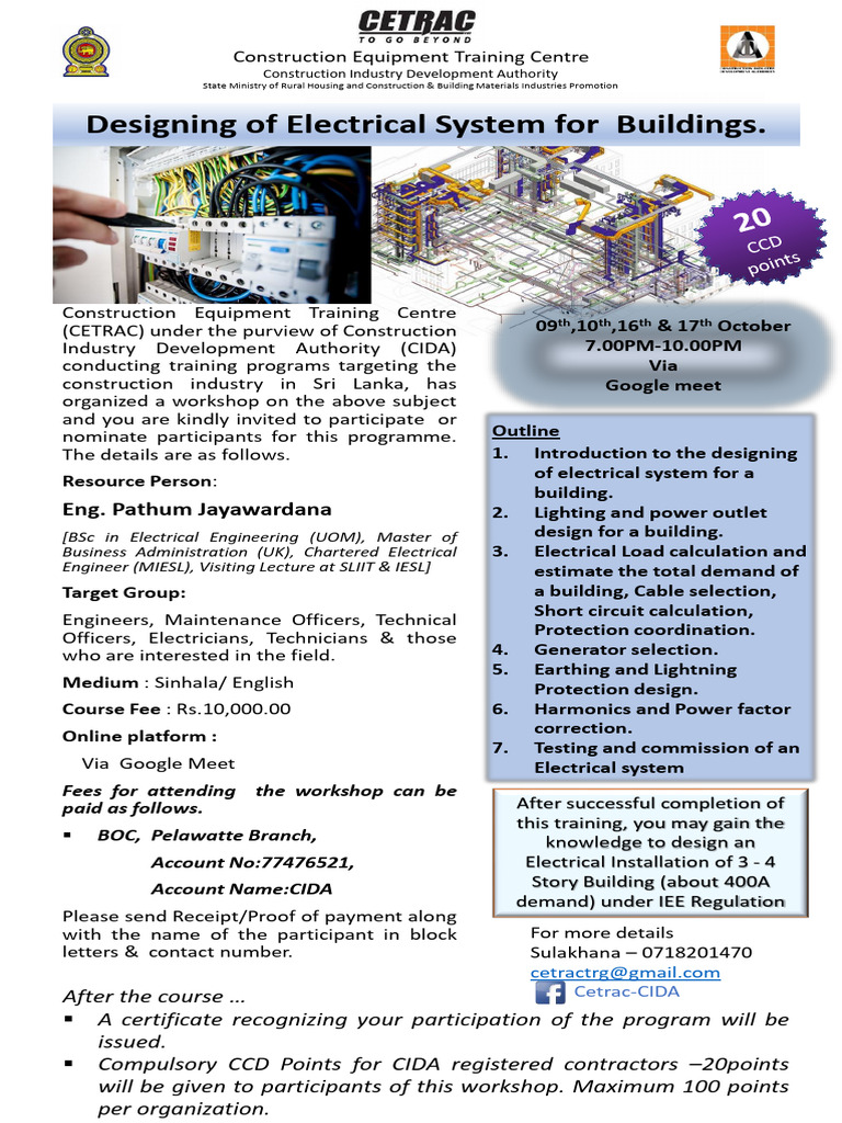 Designing of Electrical System For Buildings. | PDF | Electricity ...
