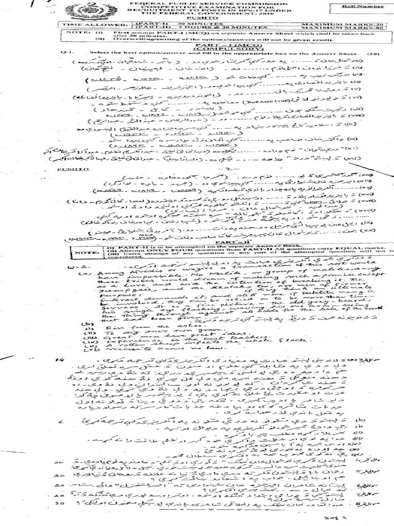 Pushto 2010 | PDF