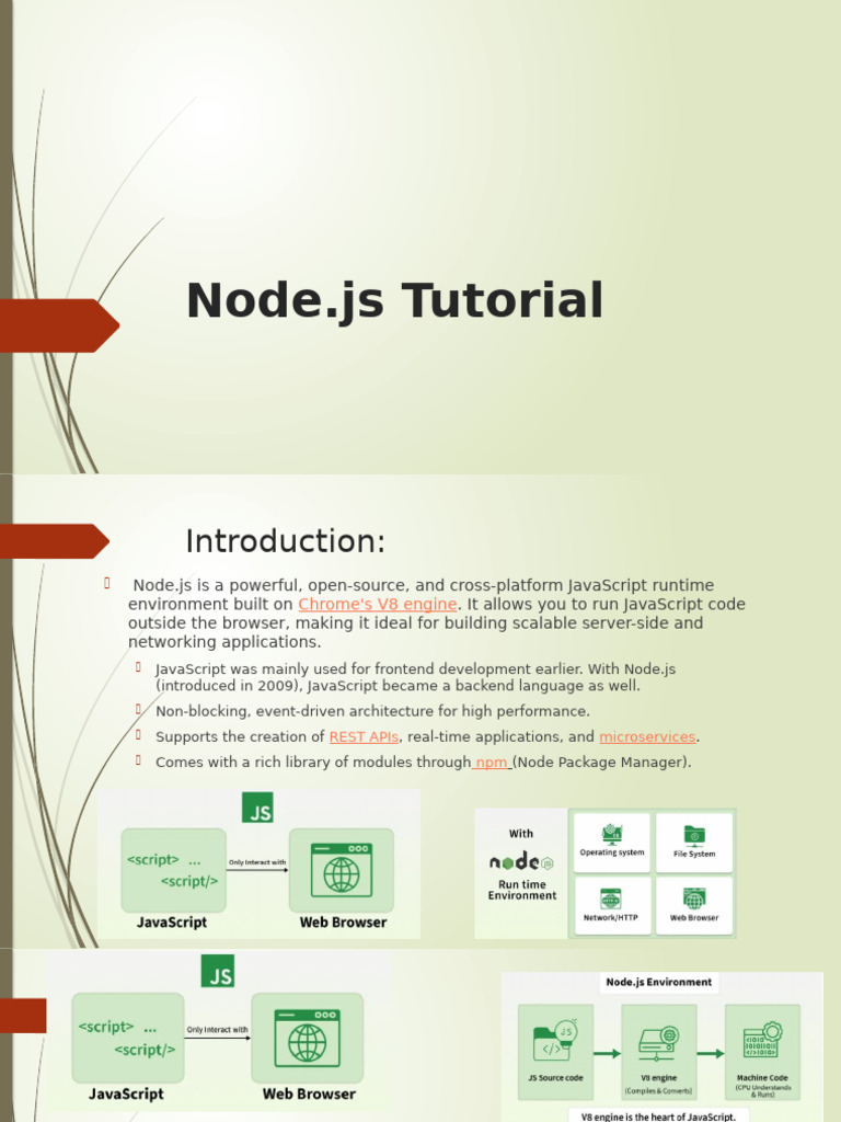 Node Js Tutorial | PDF