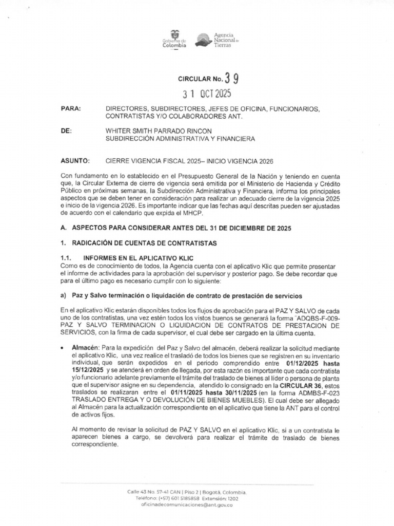 Circular #39 | PDF