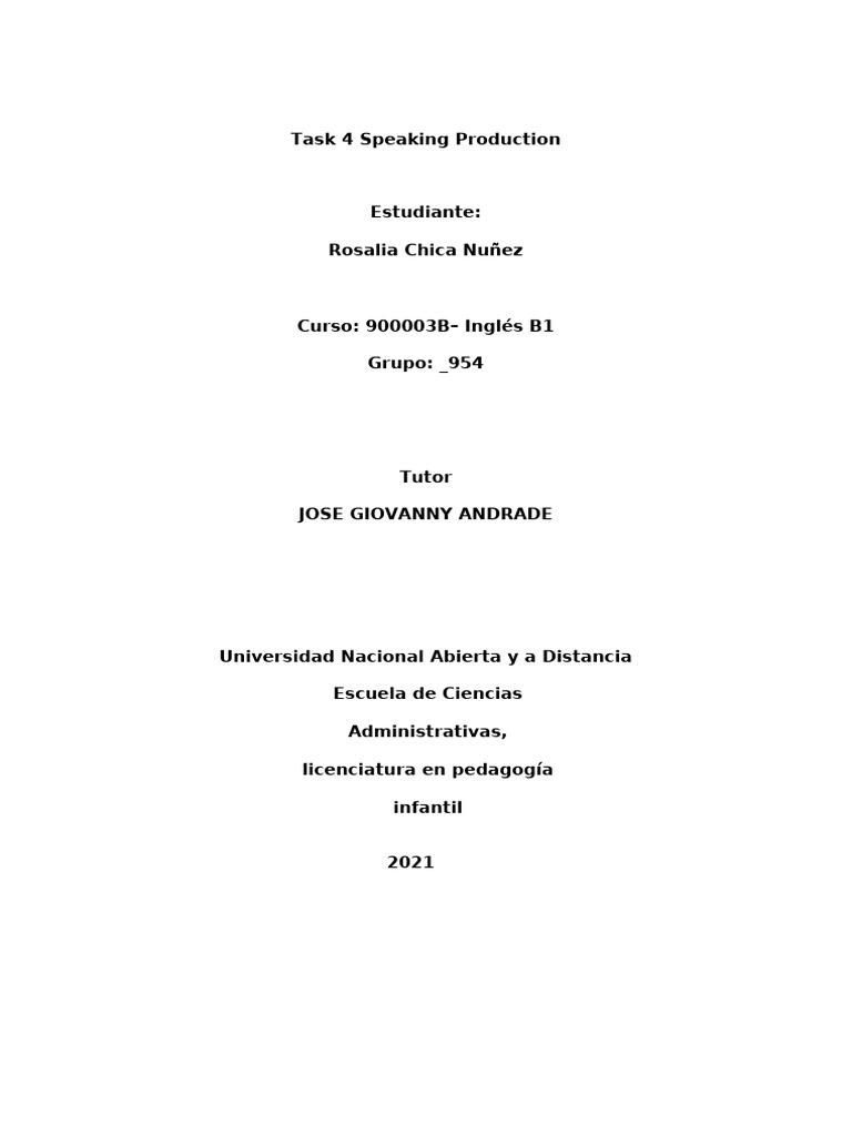Unit 1 - Task 5 - Production - Rosalia Chica | PDF