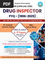 Drug Inspector Previous Year Papers | PDF | Food And Drug ...