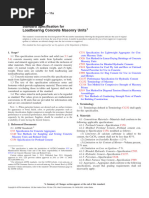 ASTM C90 Standard for Concrete Masonry | PDF | Cement | Concrete