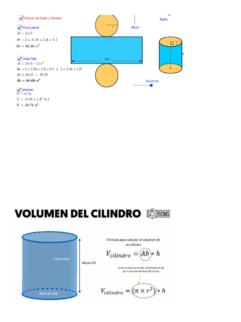 Geometrìa Formulas | PDF