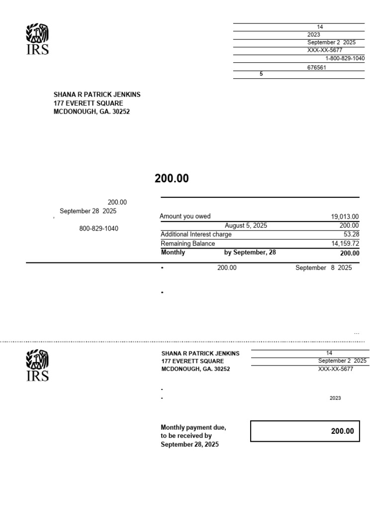 cp521_---- | PDF | Internal Revenue Service | Payments