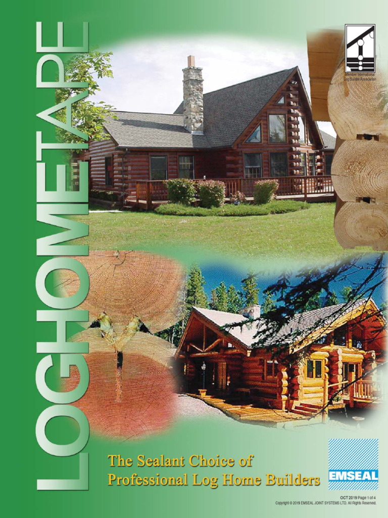 EMSEAL Log Home Sealant Benefits | PDF | Materials