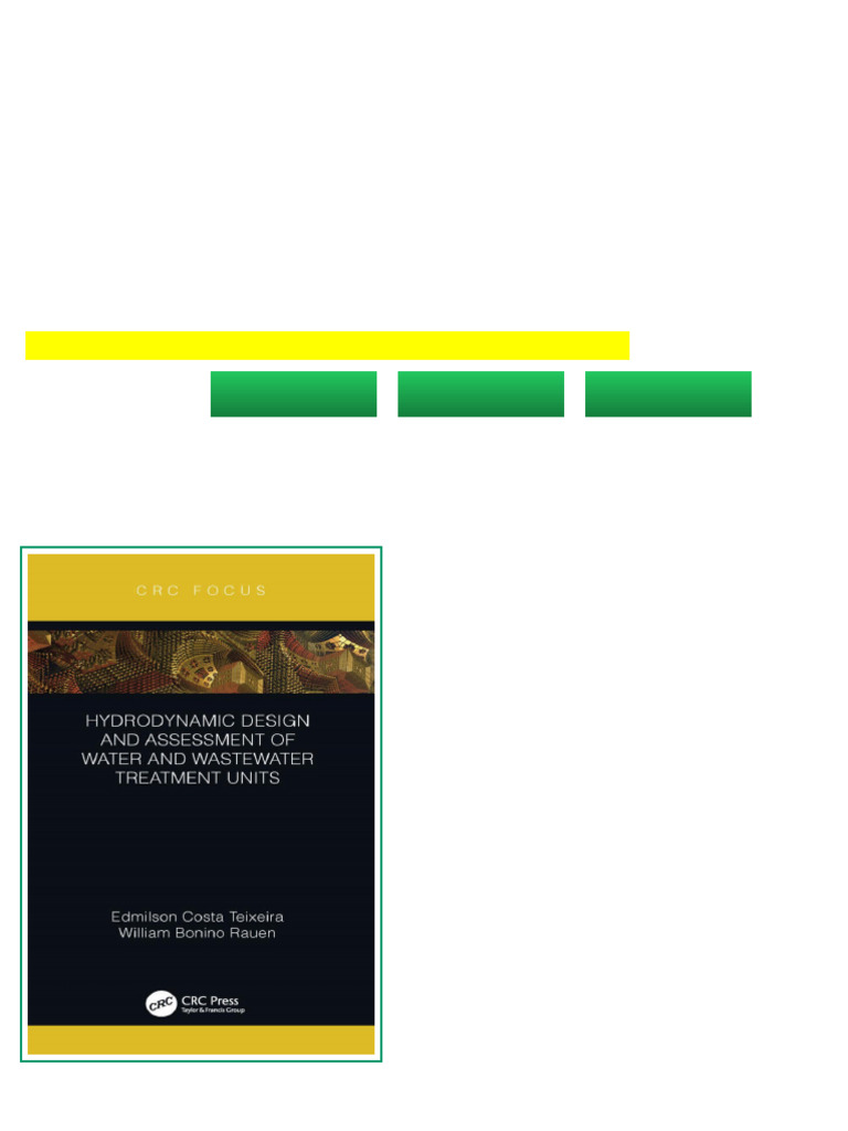 (Ebook) Hydrodynamic Design and Assessment of Water and Wastewater ...