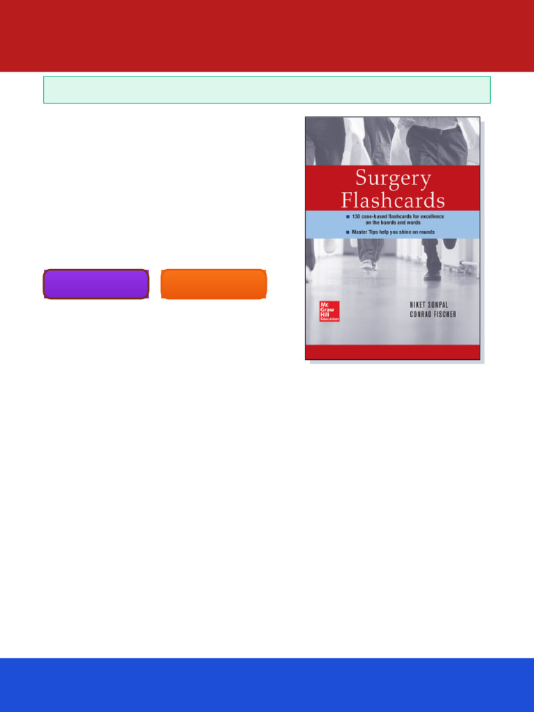 Master the Wards: Surgery Flashcards 1st Edition Niket Sonpal online version | PDF