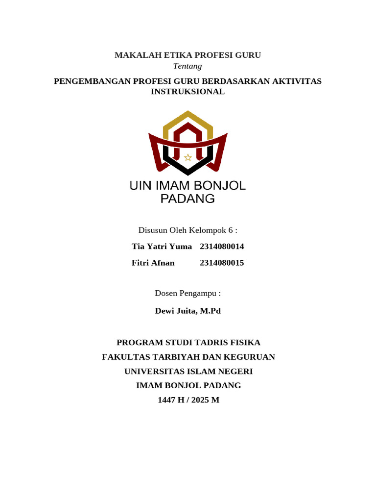 Pengembangan Profesi Guru | PDF