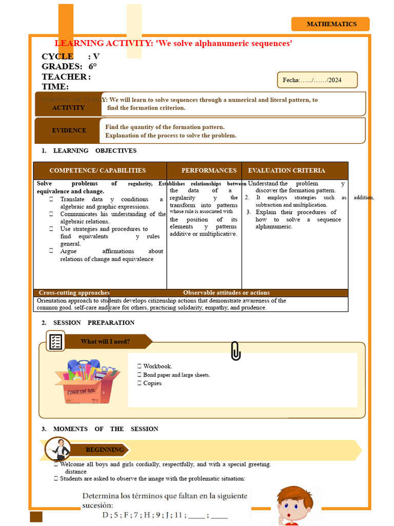 We Solve Alphanumeric Sequences - Mathematical Reasoning | PDF | Mathematics | Learning