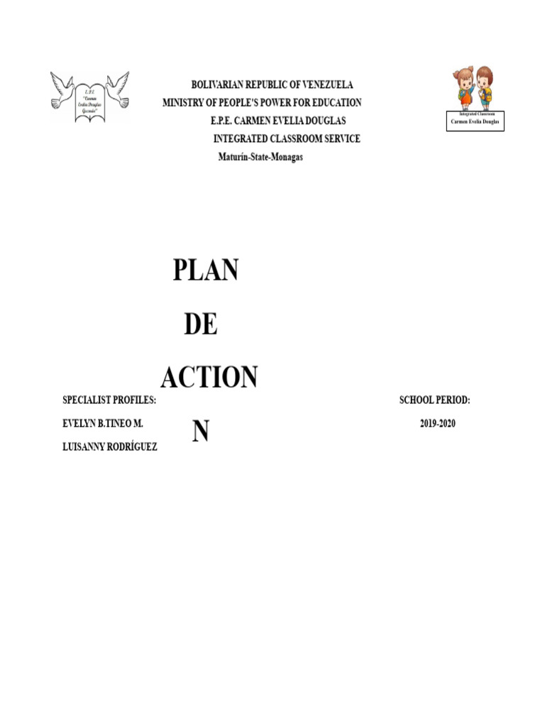 INTEGRATED CLASSROOM ACTION PLAN PERIOD 2019-2020 | PDF | Teachers ...