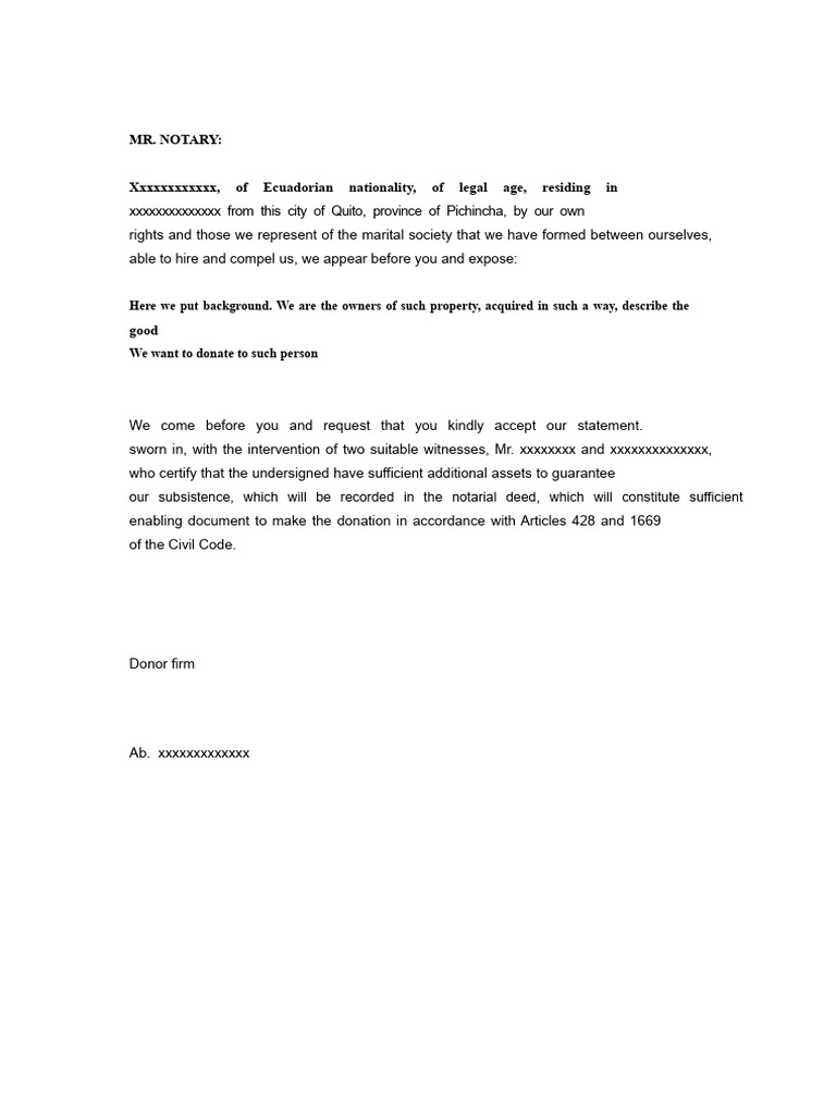 Insinuation and Donation Model | PDF | Mediation | Justice