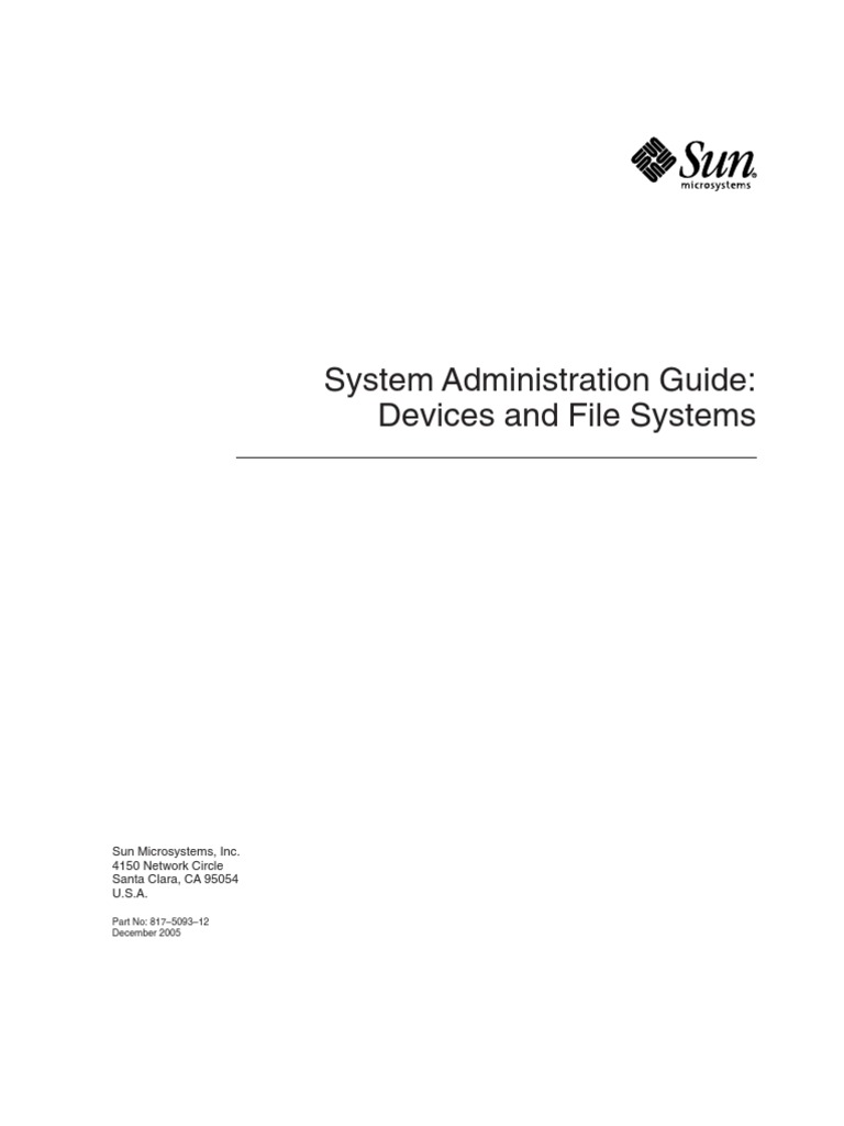 Solaris10 Sysadminguide Devicesandfilesystems Pdf File System Command Line Interface