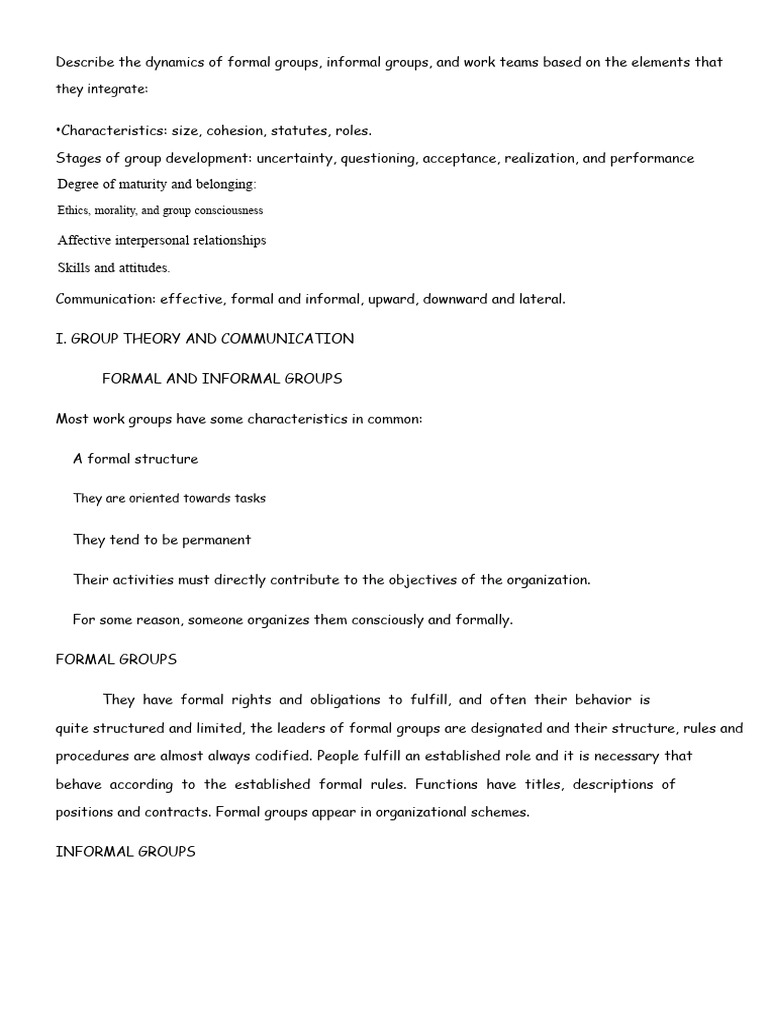 Group Theory and Communication | PDF | Communication | Attitude ...
