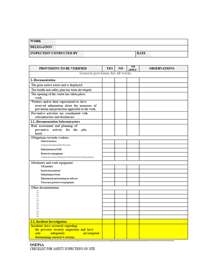 Civil Works Checklist | PDF | Door | Fires