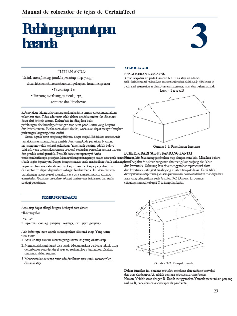 Perhitungan Penutup Atap | PDF