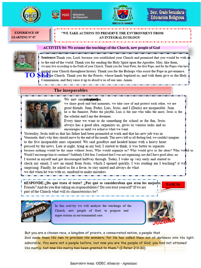3RD ACTIVITY 04. We Assume The Teachings of The Church | PDF | Catholic ...