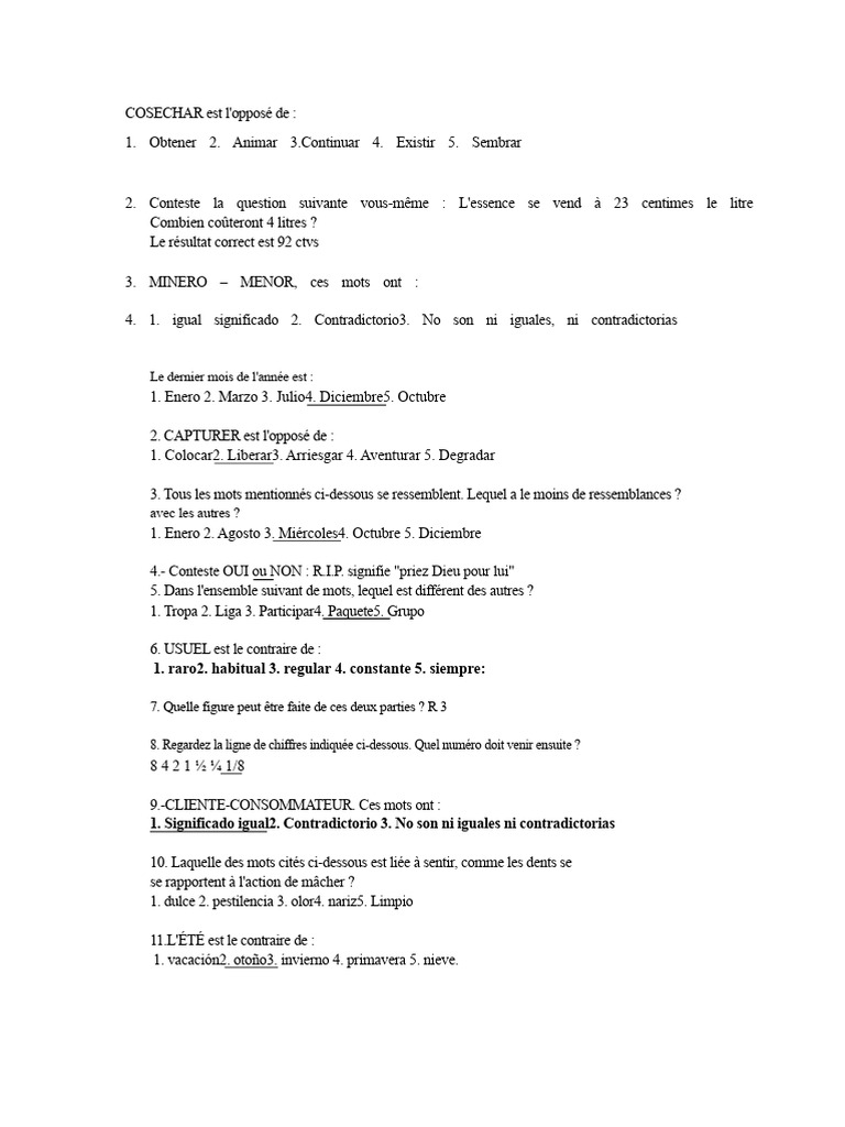 Questions de logique et de mathématiques | PDF