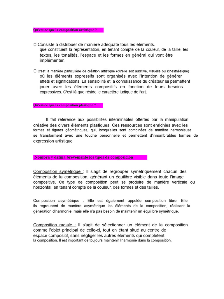 Comprendre la composition artistique | PDF | Perspective ...