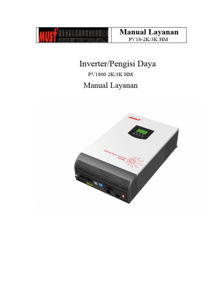 Panduan Perbaikan Inverter PV18-2K/3K HM | PDF