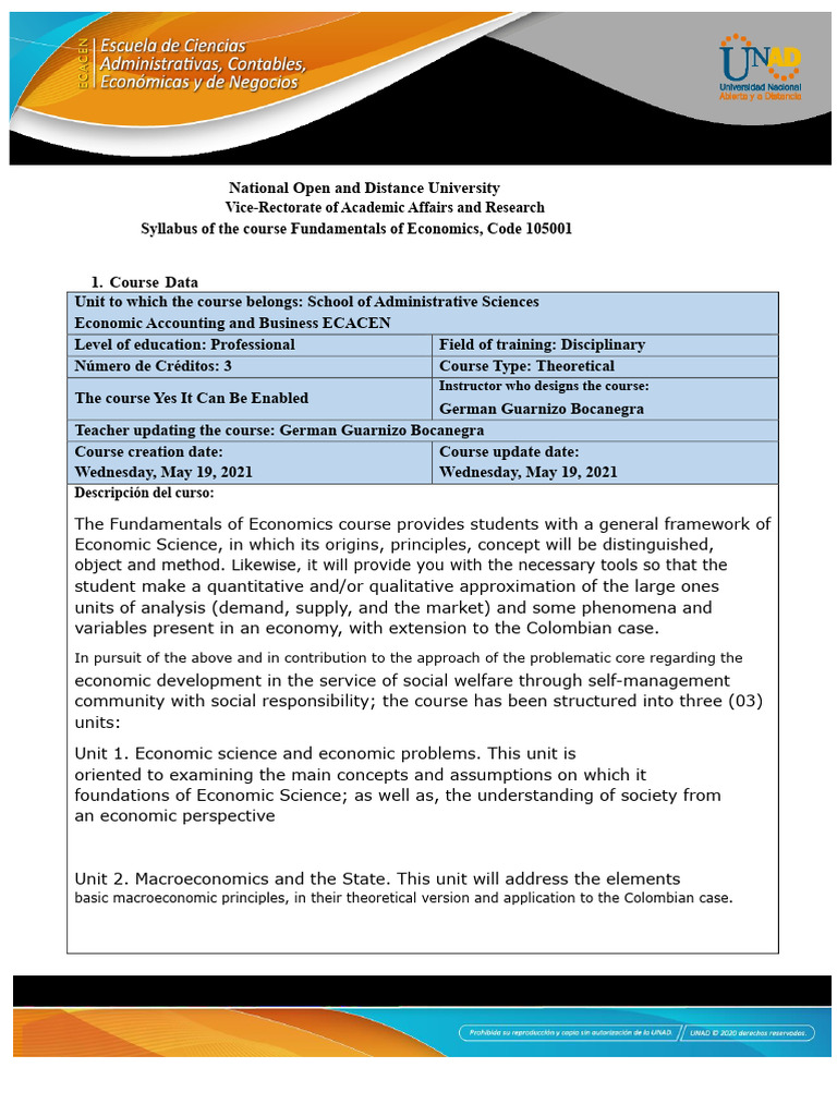 Fundamentals of Economics | PDF | Economics | Market (Economics)