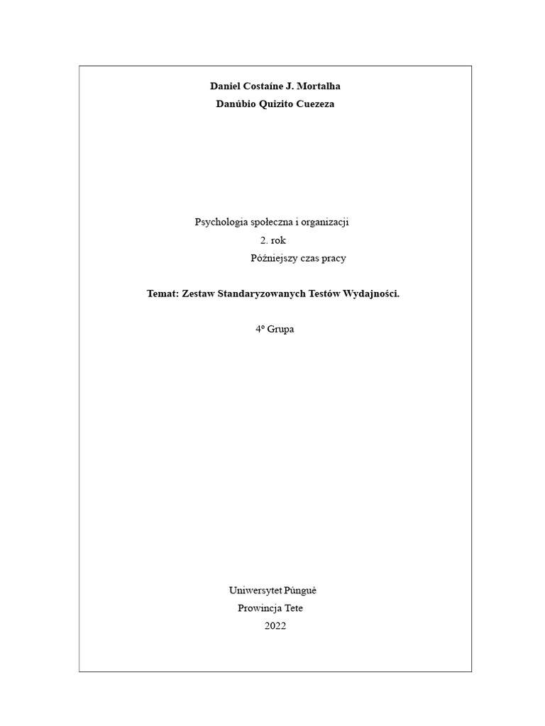 Psychometria | PDF