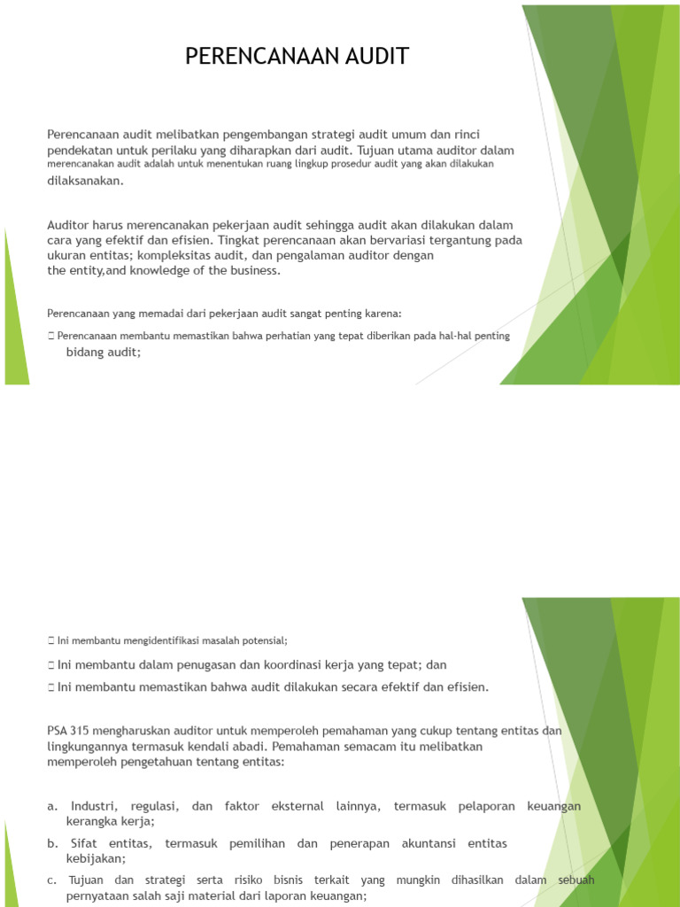 Strategi Perencanaan Audit Efektif | PDF