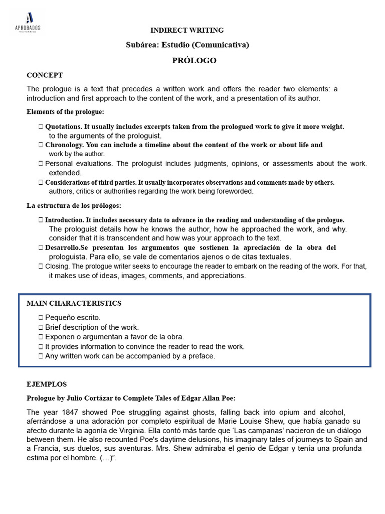 Indirect Writing - Types of Text | PDF | Essays
