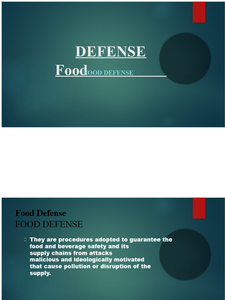 Food Defense and Fraud Prevention Guide | PDF | Risk | Safety