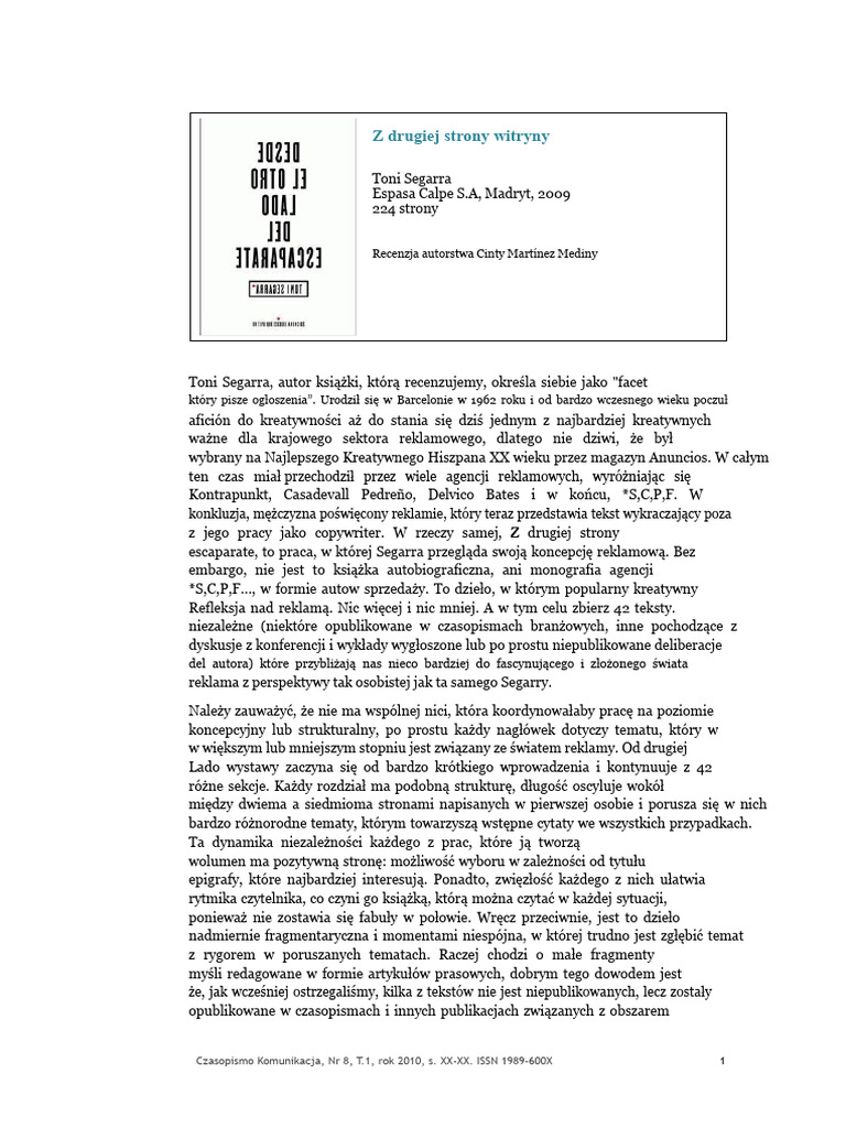 Z Drugiej Strony Witryny | PDF