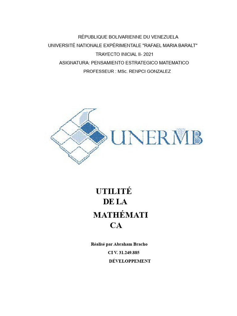 Utilité des Mathématiques dans les Sciences | PDF | Mathématiques | Science